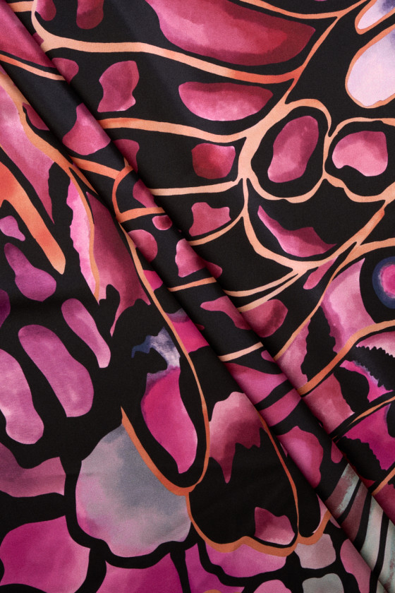 Seidensatin • Stoff und Stoff für Meter. Glatt und gemustert. Niedriger ...