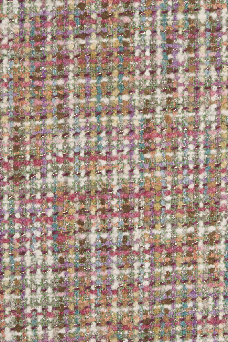 Tkanina kostiumowa typu chanel - biała